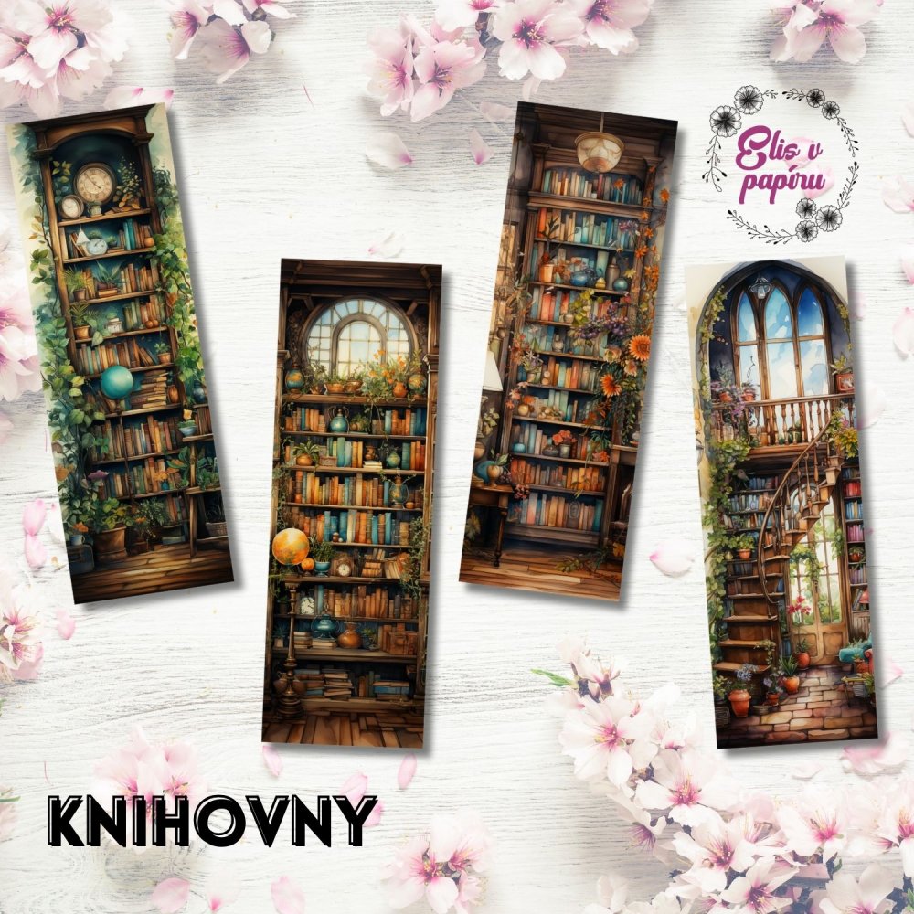 Knihovny | Záložky do knížky :: Elis v papíru